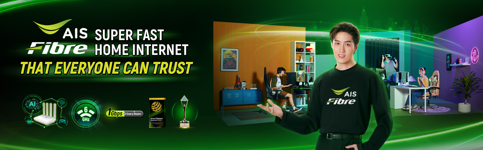 Welcome to AIS Fibre I Home Broadband Internet with Fibre Optic 100%