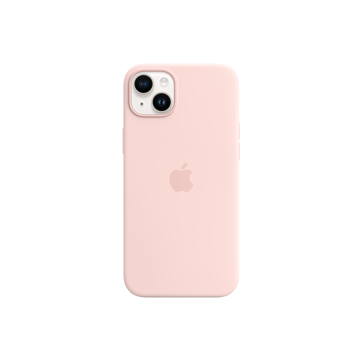 iPhone 14 Plus Silicone Case with MagSafe - CHALK PINK