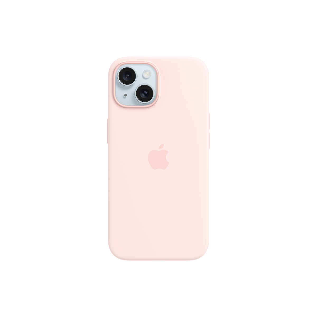 iPhone 15 Silicone Case with MagSafe - Light Pink