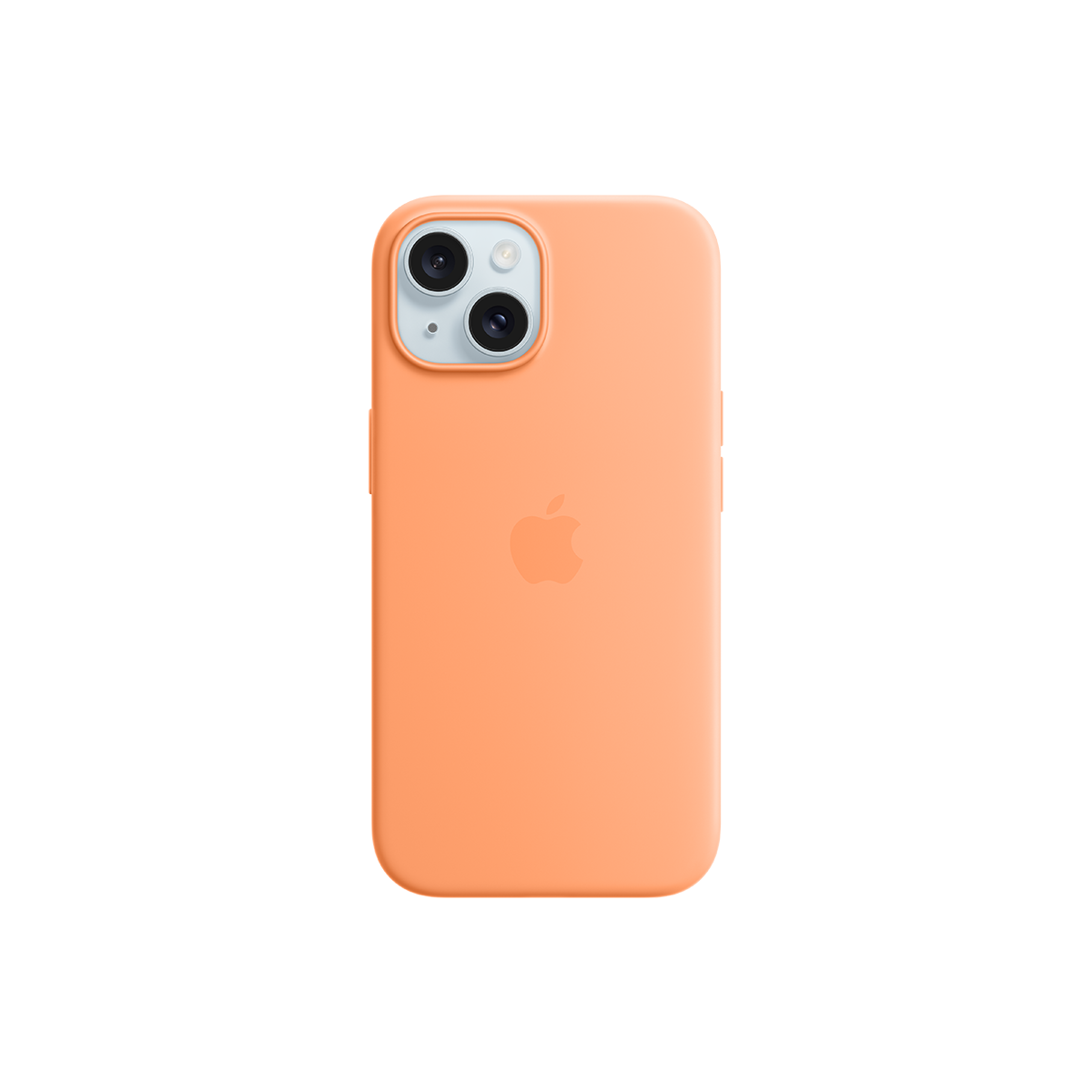 iPhone 15 Silicone Case with MagSafe - Orange Sorbet