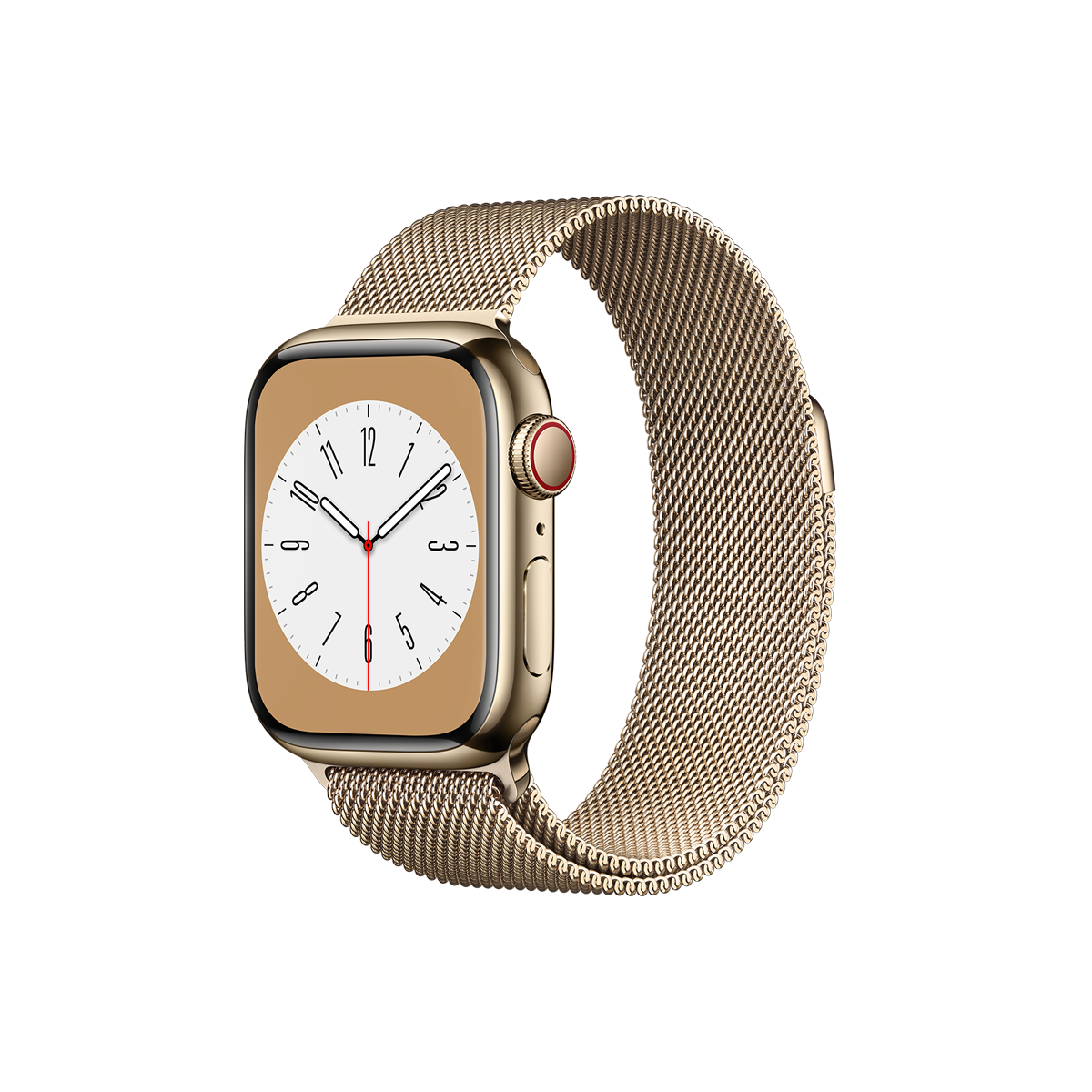 Apple Watch Series 8 (GPS + Cellular) 41mm. Gold Stainless Steel Case ...